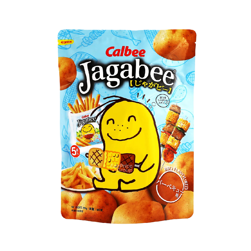 Calbee - BBQ Jagabee Pouch (5/pack) (85g) (12/carton) – Tasty Snack Asia