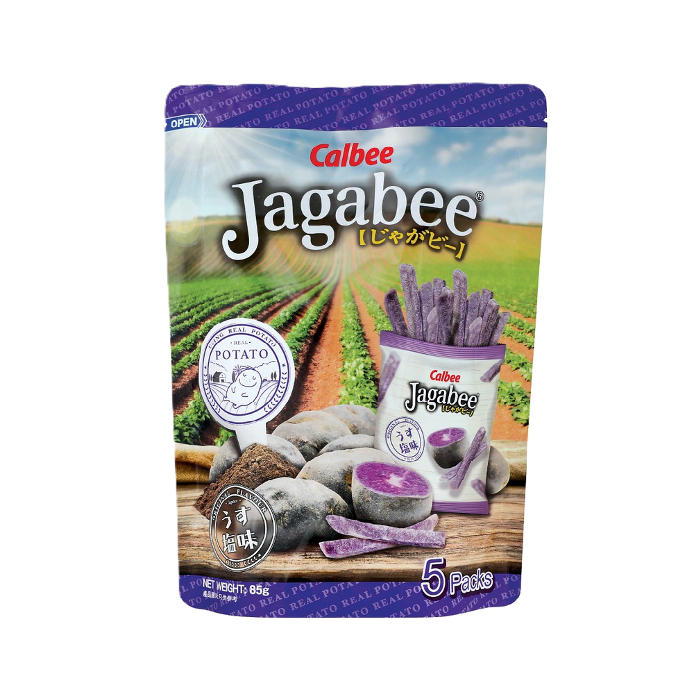 Calbee - Purple Potato Jagabee Pouch (5/pack) (85g) (12/carton) – TastySnackAsia