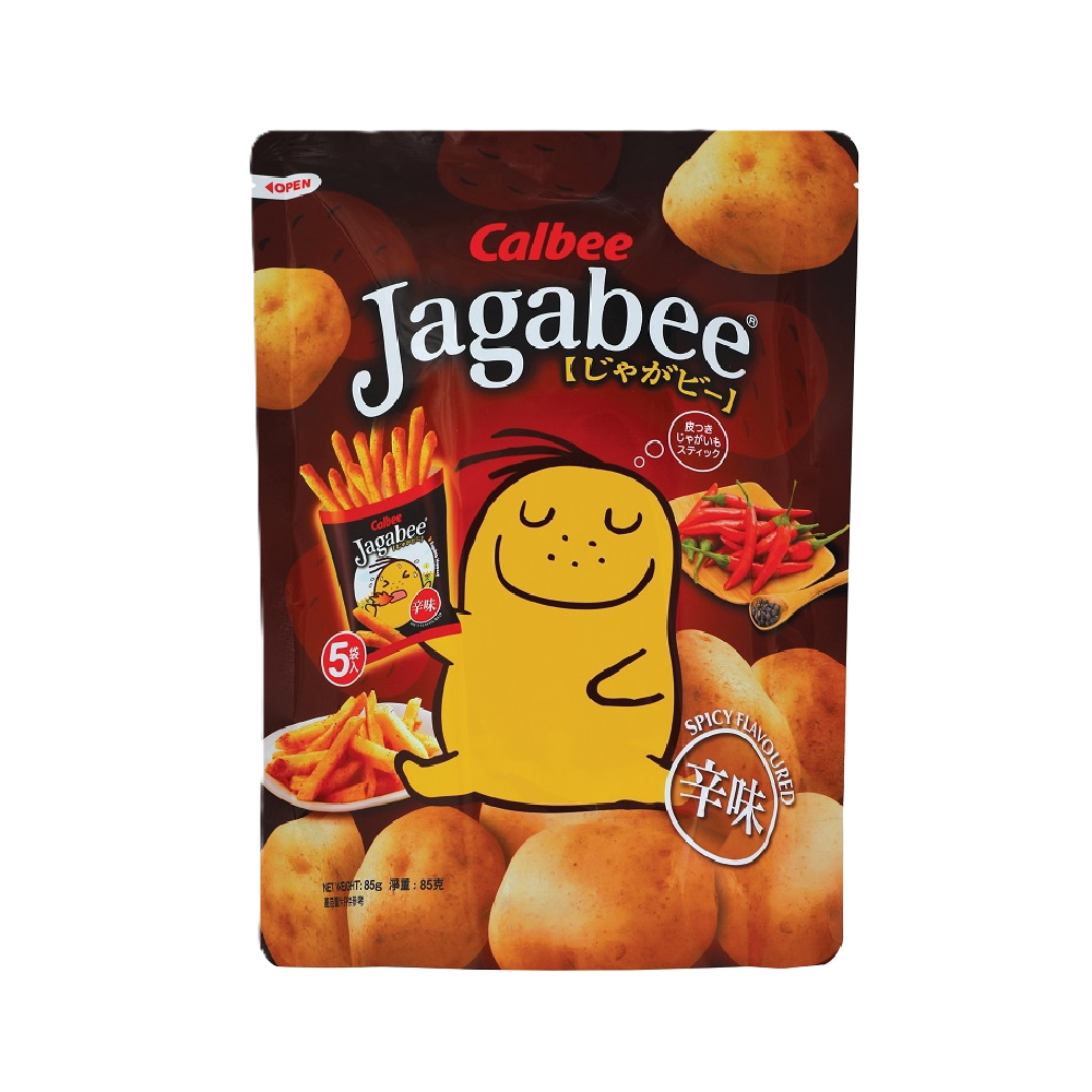 Calbee - Spicy Jagabee Pouch (5/pack) (85g) (12/carton) – TastySnackAsia