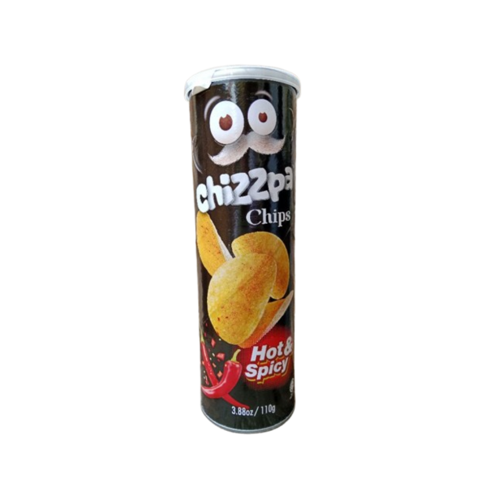 Chizzpa - Hot & Spicy Potato Crisps (110g) (24/carton) – Tasty Snack Asia