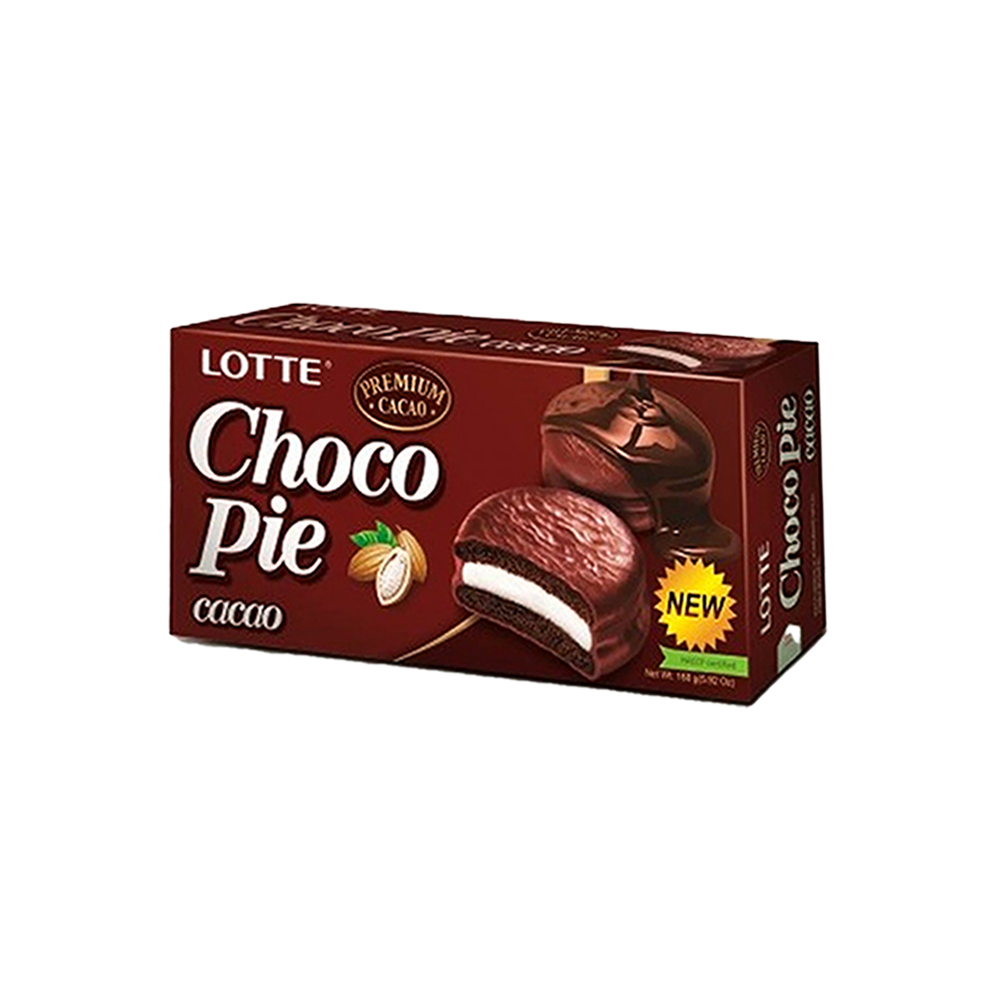Lotte - Cacao Choco Pie (6/pack) (168g) (16/carton) – Tasty Snack Asia