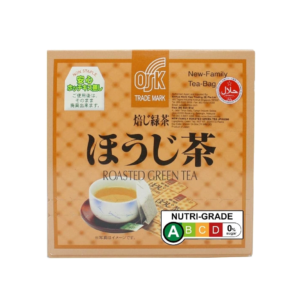 OSK - Japanese Roasted Green Tea (50/pack) (100g) (12/carton) – Tasty Snack Asia