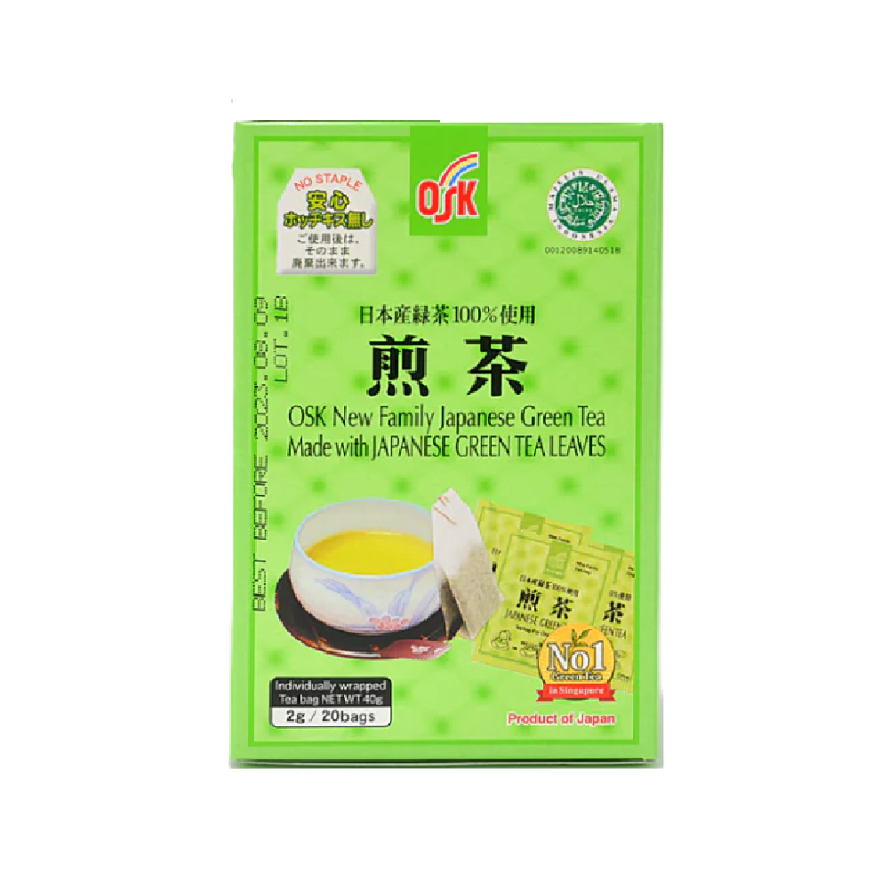 OSK - Japanese Green Tea (20/pack) (40g) (30/carton) – Tasty Snack Asia