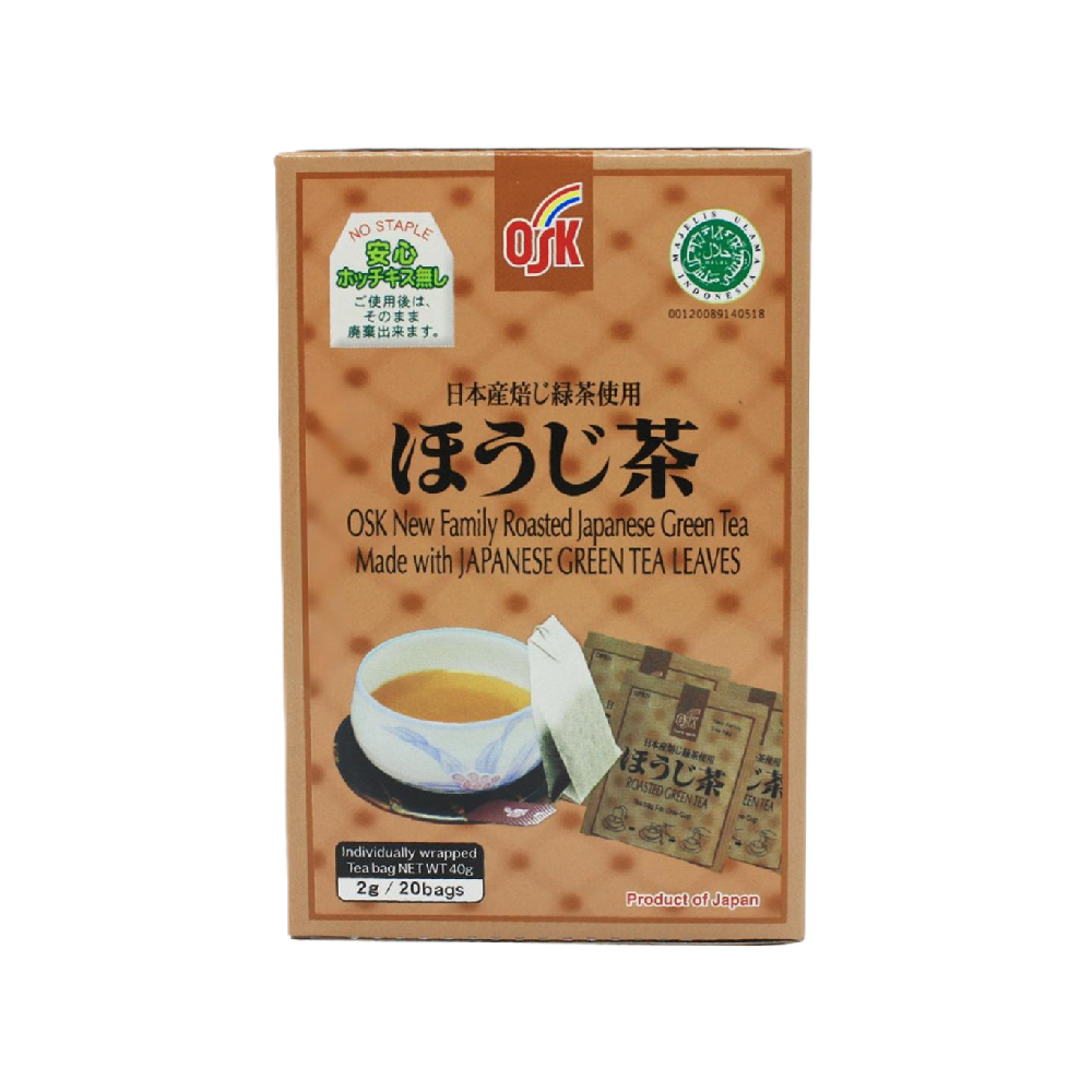 OSK - Japanese Roasted Green Tea (20/pack) (40g) (30/carton) – Tasty Snack Asia