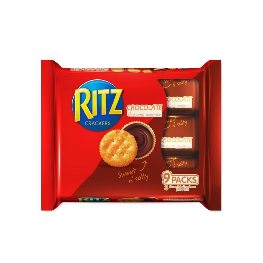 Ritz - Chocolate Sandwich (9/pack) (243g) (12/carton) – Tasty Snack Asia
