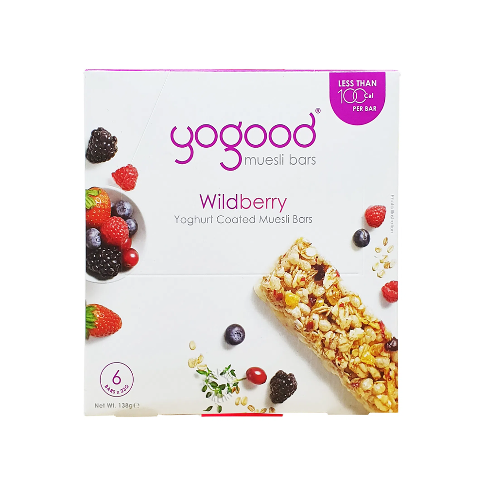 Yogood - Wildberry Yoghurt Coated Muesli Bars (6/pack) (138g) (10/cart – Tasty Snack Asia