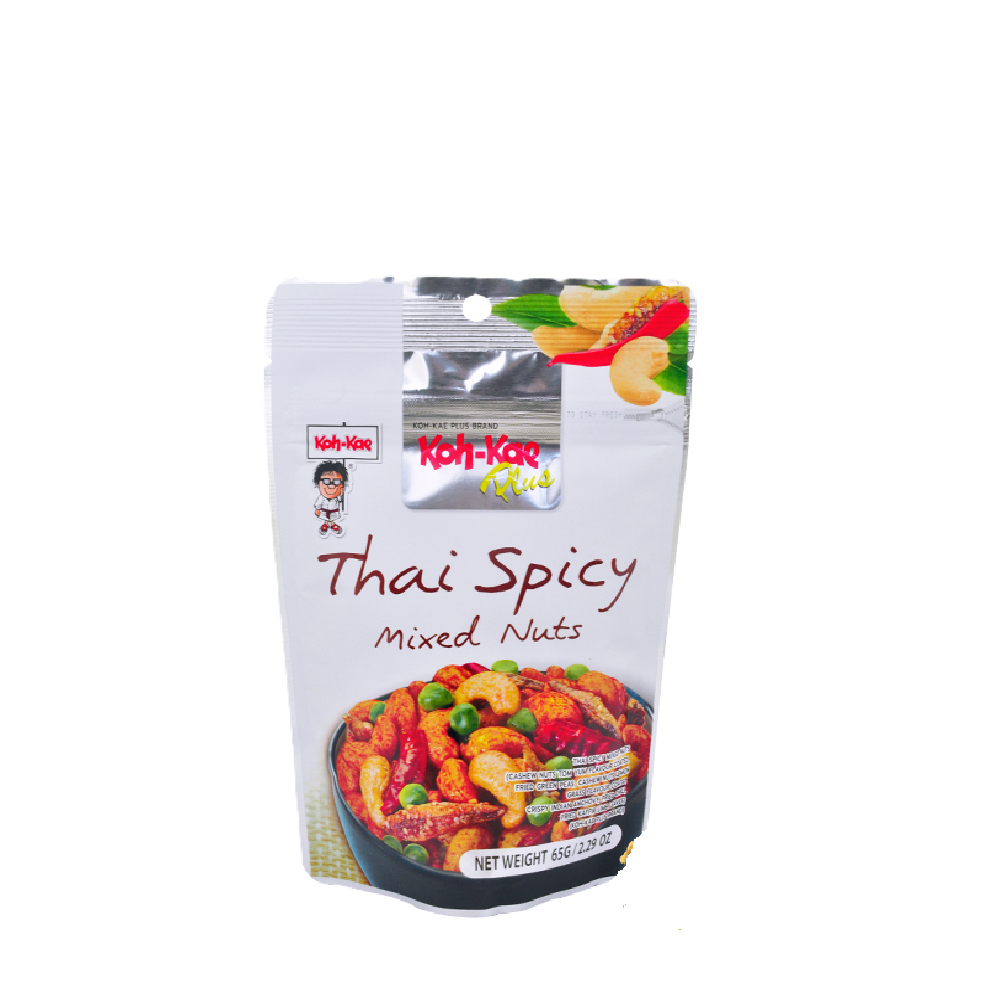 Koh-Kae - Thai Spicy Mixed Nuts (65g) (36/carton) – Tasty Snack Asia