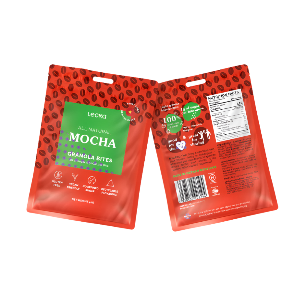 Lecka - Mocha Granola Bites (40g) (12/carton) – Tasty Snack Asia