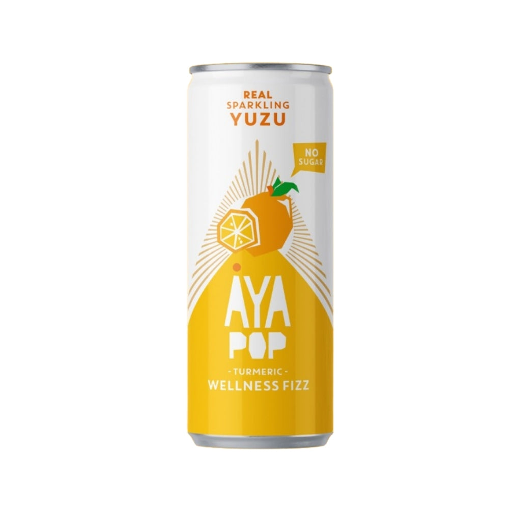 AYA Pop - Yuzu Fruit Sparkling Turmeric Blend (330ml) (24/carton ...