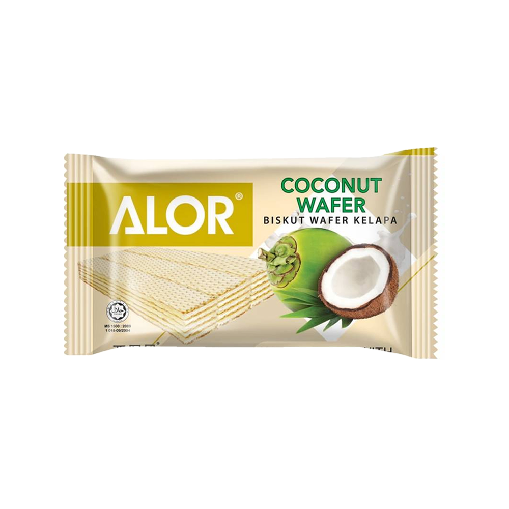 Alor - Coconut Wafer (10/pack) (21g) (20/carton) – Tasty Snack Asia