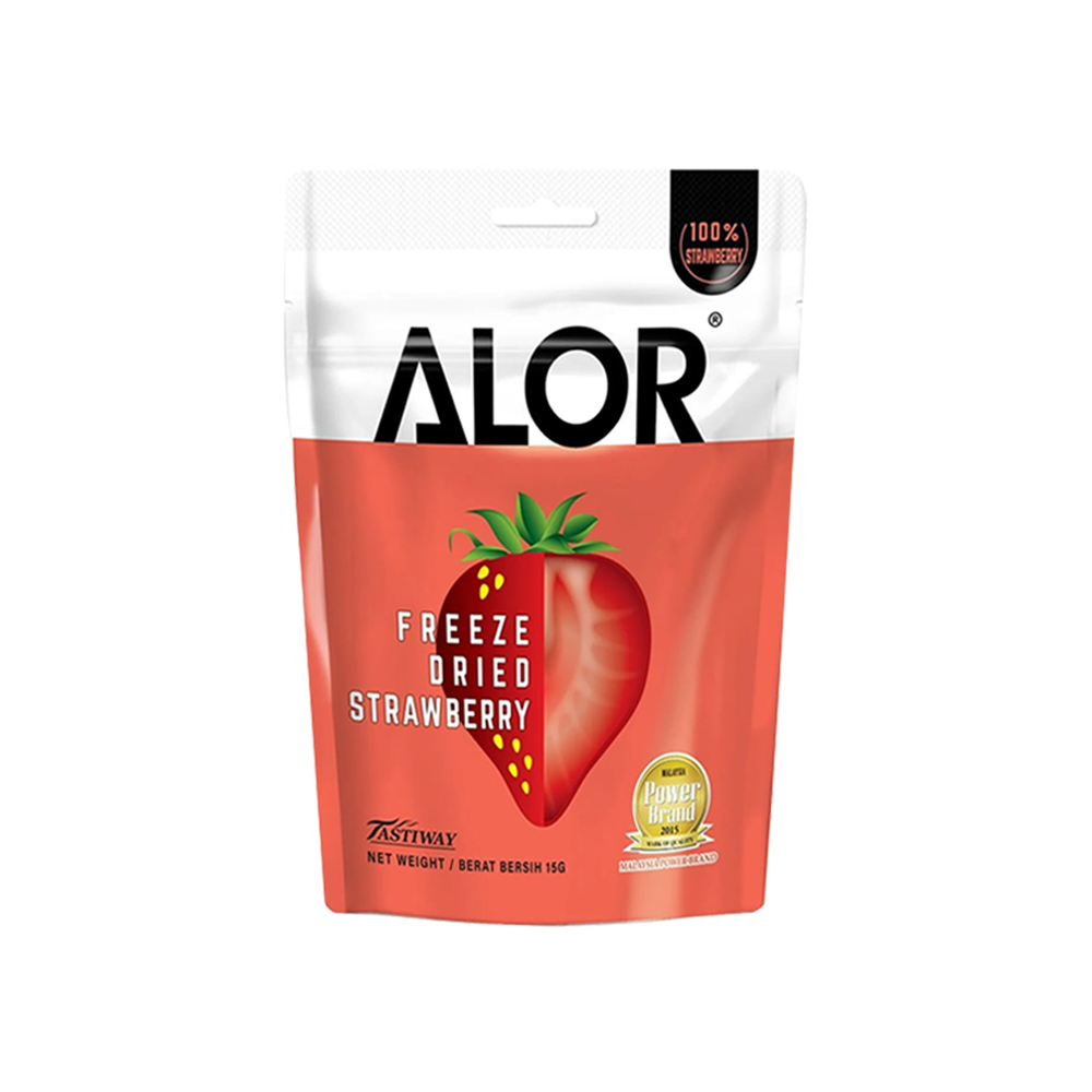 Alor - Freeze Dried Strawberry (15g) (24/carton) – Tasty Snack Asia