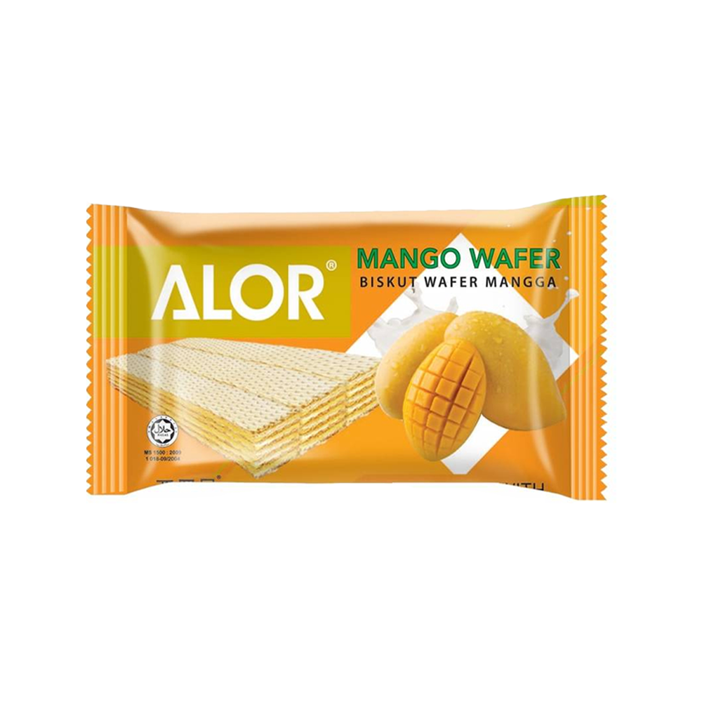Alor - Mango Wafer (10/pack) (21g) (20/carton) – Tasty Snack Asia