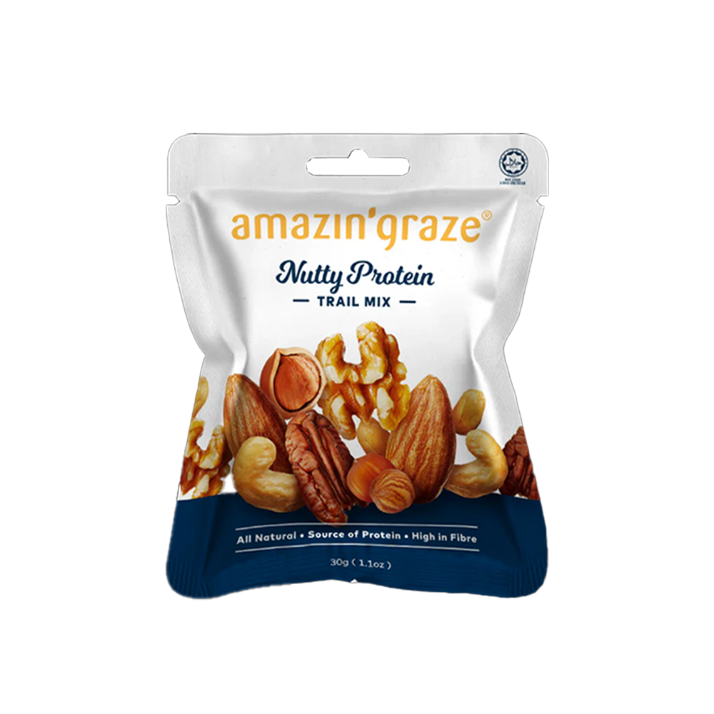 Amazin' Graze - Nutty Protein Trail Mix (30g) (40/carton) – Tasty Snack ...