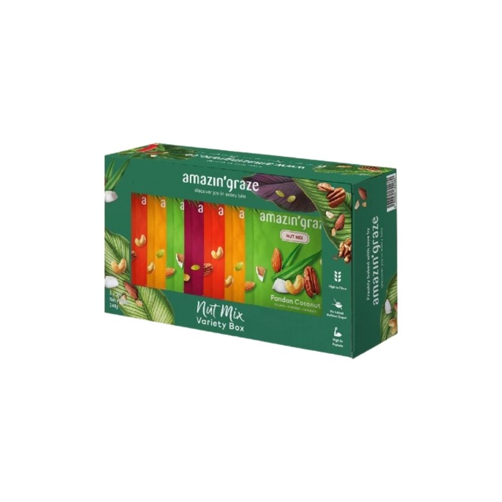 Amazin' Graze - Nut Mix Variety Box (8/pack) (320g) (7/carton) – Tasty ...