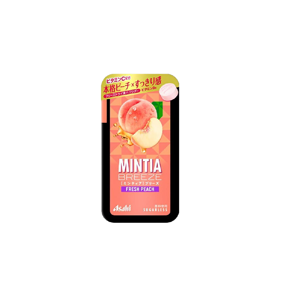 Asahi Mintia - Breeze Fresh Peach Mints (22g) (8/carton) – Tasty Snack Asia