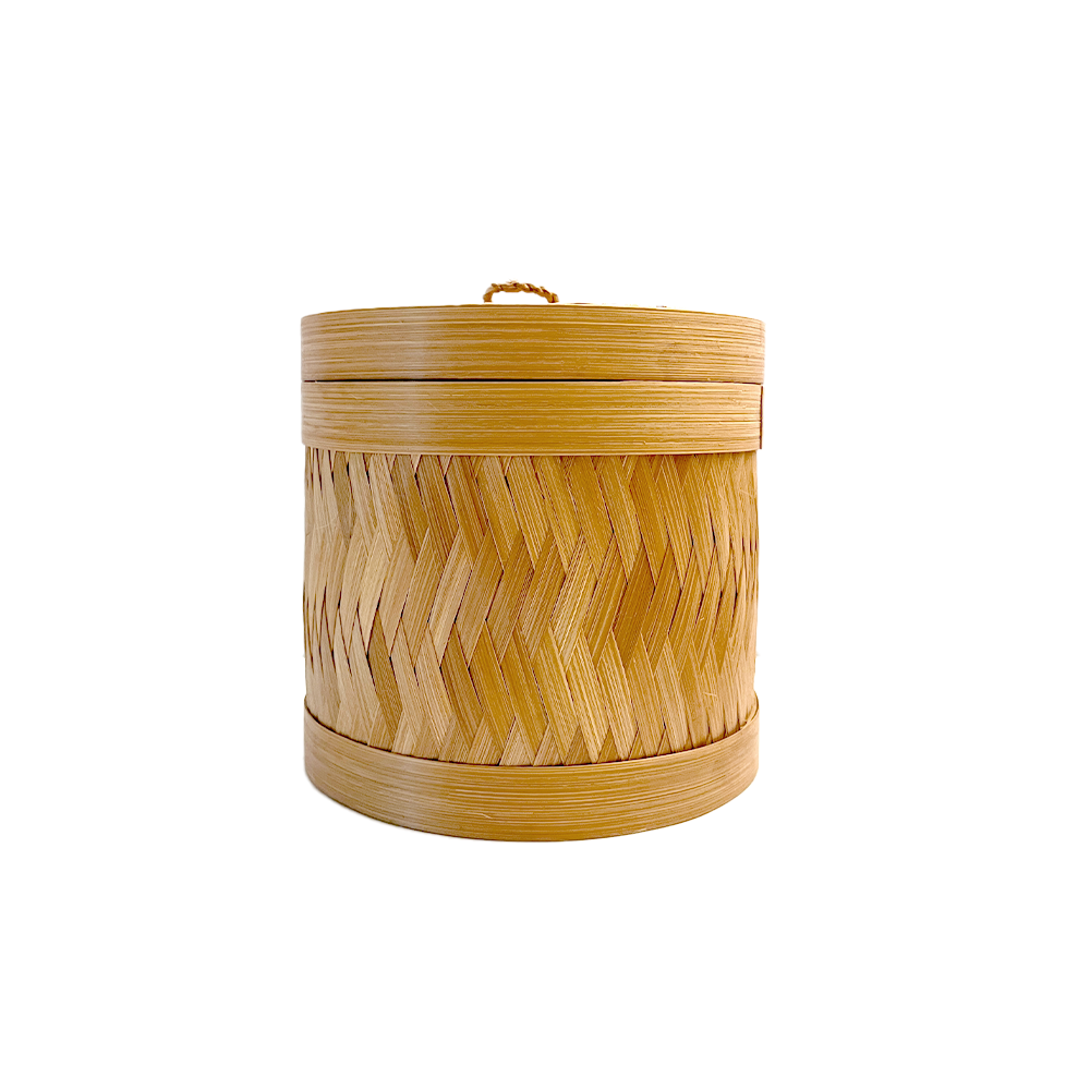 Bamboo Storage Container 10cm (L) X 10cm (B) – TastySnackAsia