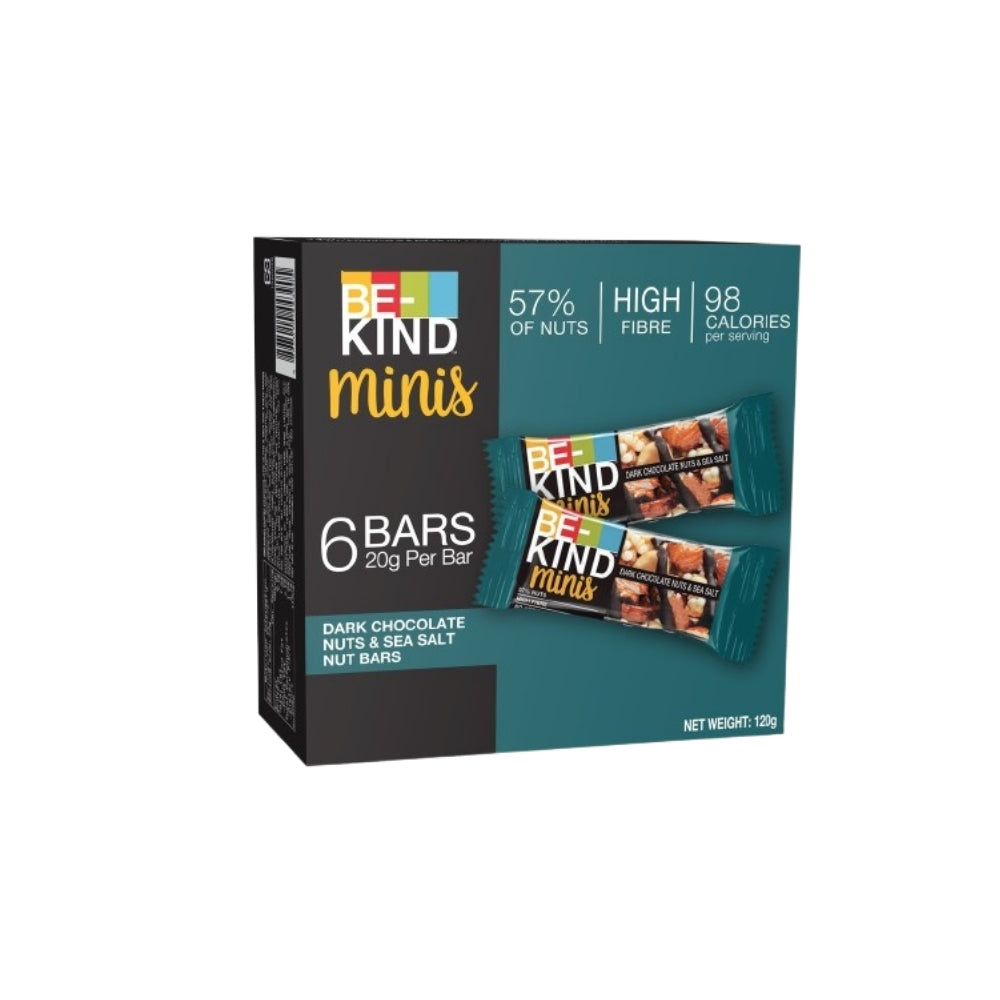 Be-Kind - Mini Dark Chocolate Nuts & Sea Salt Nut Bars (6/pack) (120g ...