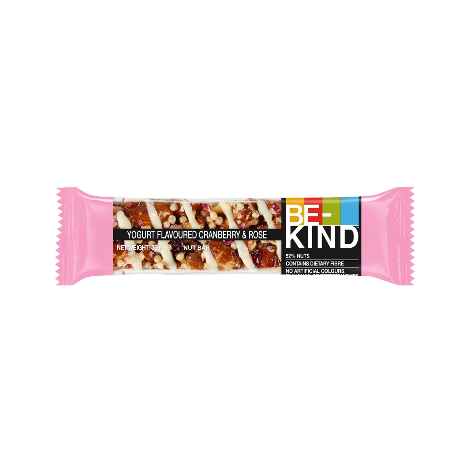 Be-Kind - Yogurt Flavored Cranberry & Rose Nut Bar (35g) (12/carton ...