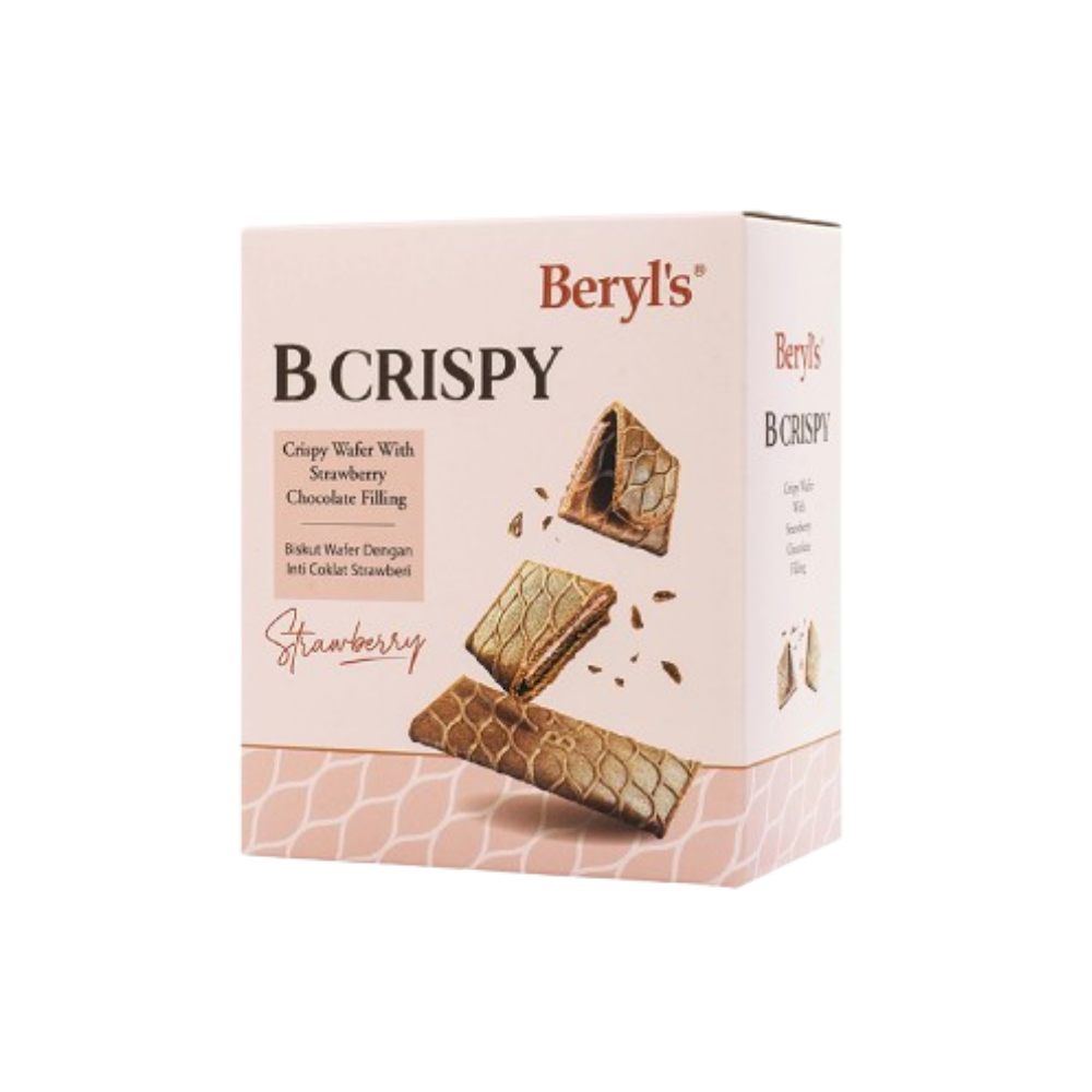 Beryl's - B Crispy Wafer With Strawberry Chocolate Filling (80g) (36/c ...