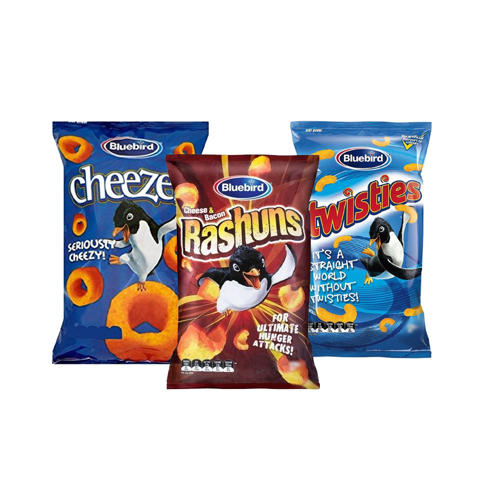 Bluebird - Twisties, Rashuns, Burger Rings (3/pack) (54g) – Tasty Snack ...