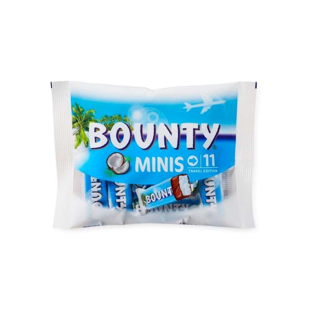 Bounty - Mini Chocolate Bars (11/pack) (333g) (12/carton) – Tasty Snack ...
