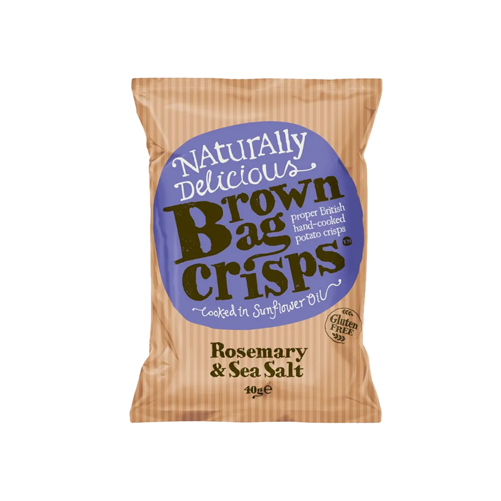 Brown Bag Crisps - Rosemary & Sea Salt Crisps (40g) (20/carton) – Tasty ...