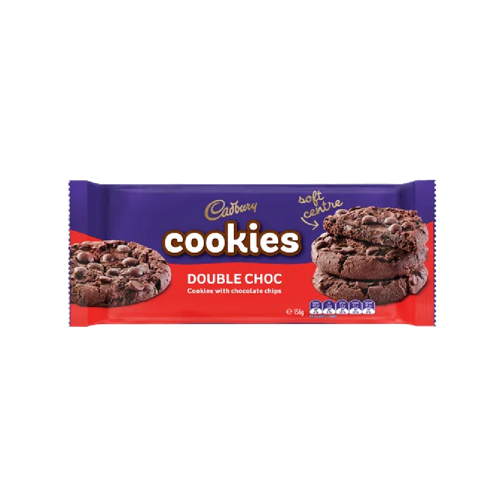 Cadbury - Double Chocolate Cookies (156g) (12/carton) – Tasty Snack Asia