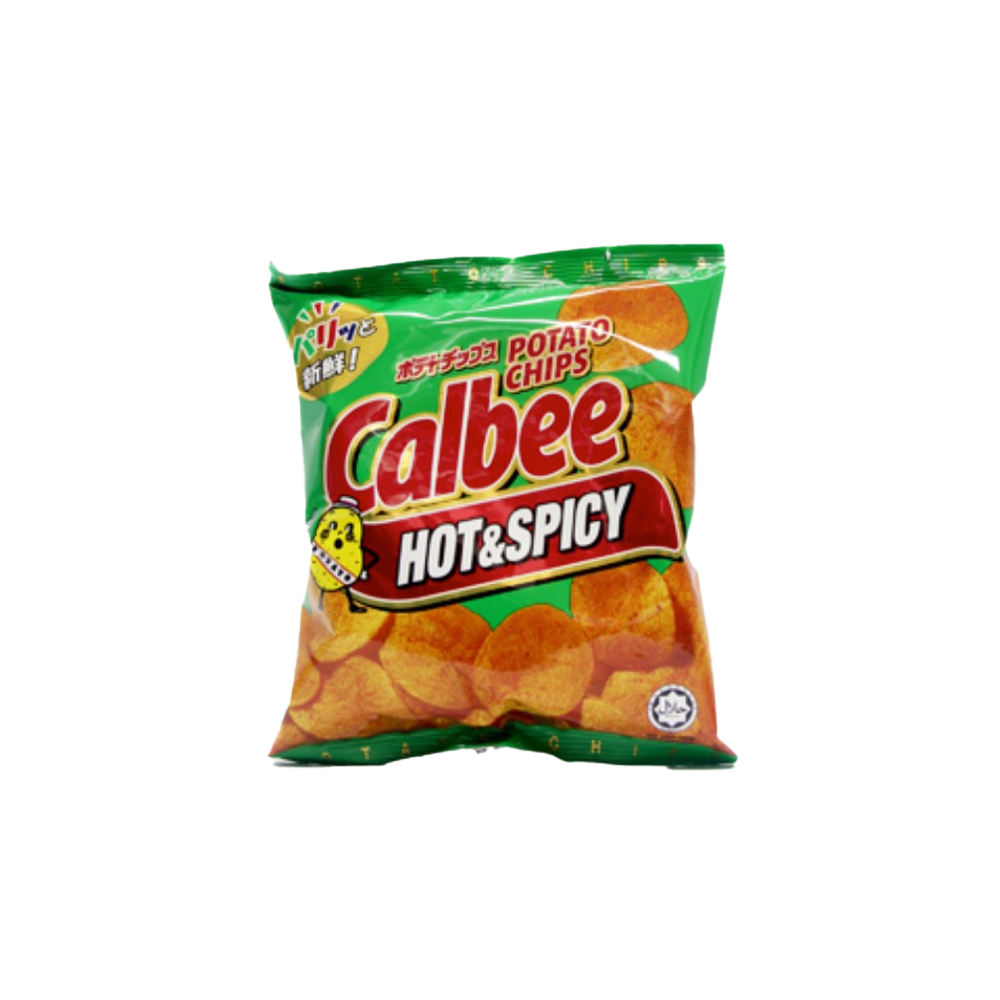 Calbee - Hot & Spicy Potato Chips (22g) (30/carton) – Tasty Snack Asia