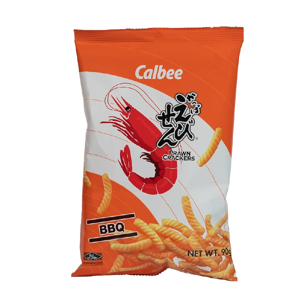 Calbee - BBQ Prawn Cracker (90g) (20/carton) – Tasty Snack Asia