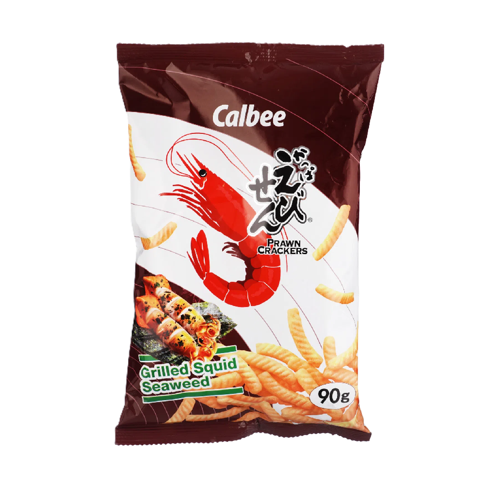 Calbee - Grilled Squid Seaweed Prawn Cracker (90g) (20/carton ...