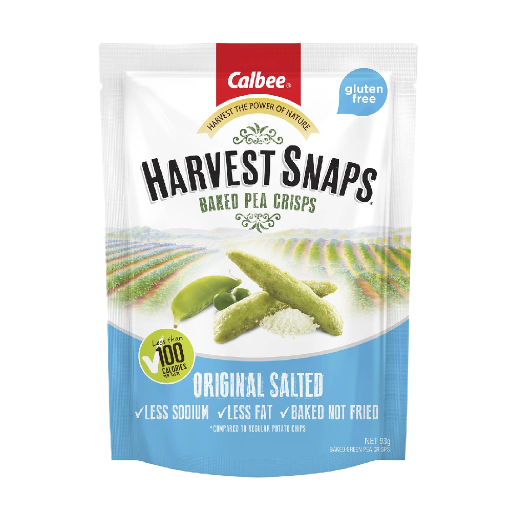 Calbee - Original Salted Harvest Snaps Baked Pea Crisps (93g) (12/cart ...