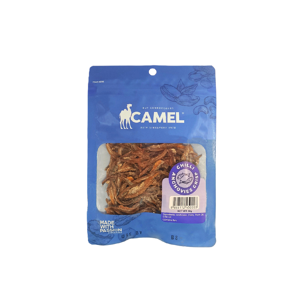 Camel - Chilli Anchovies (30g) (20/carton) – Tasty Snack Asia