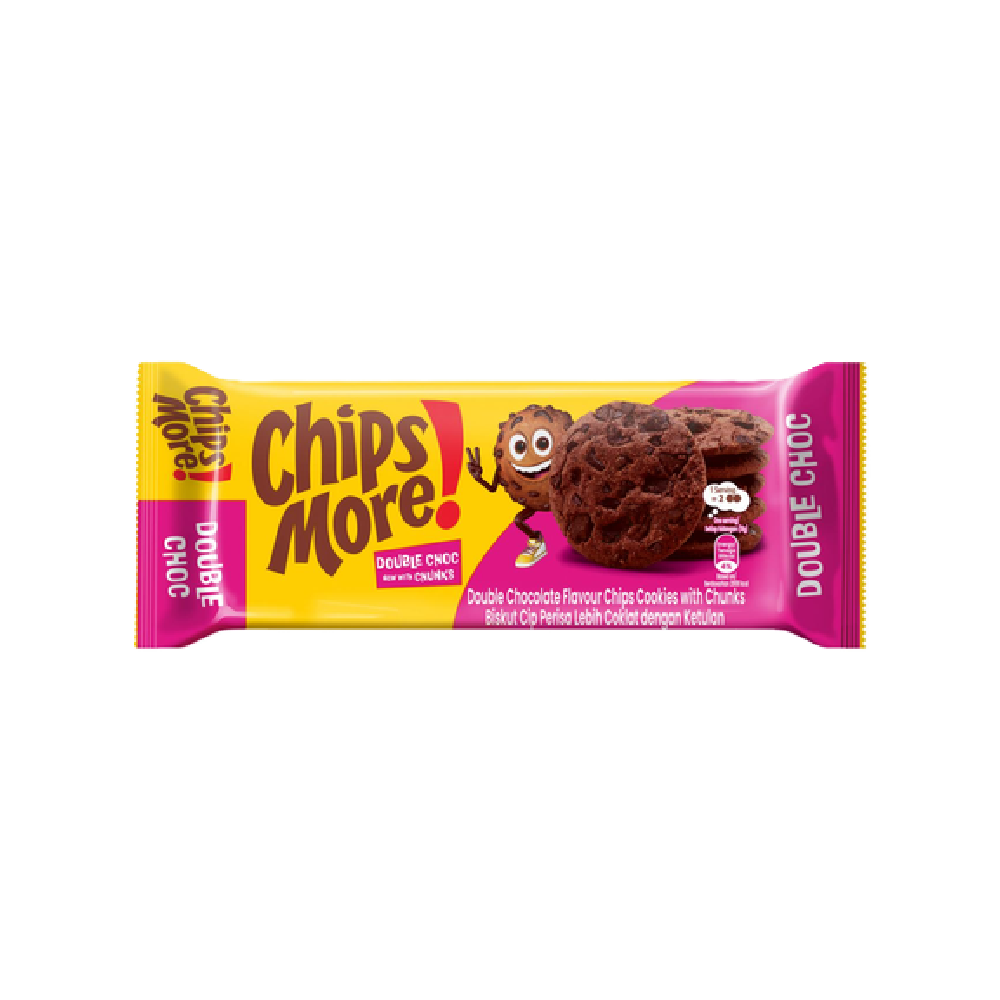 Chips More - Double Chocolate Chips Cookies (135g) (24/carton) – Tasty ...