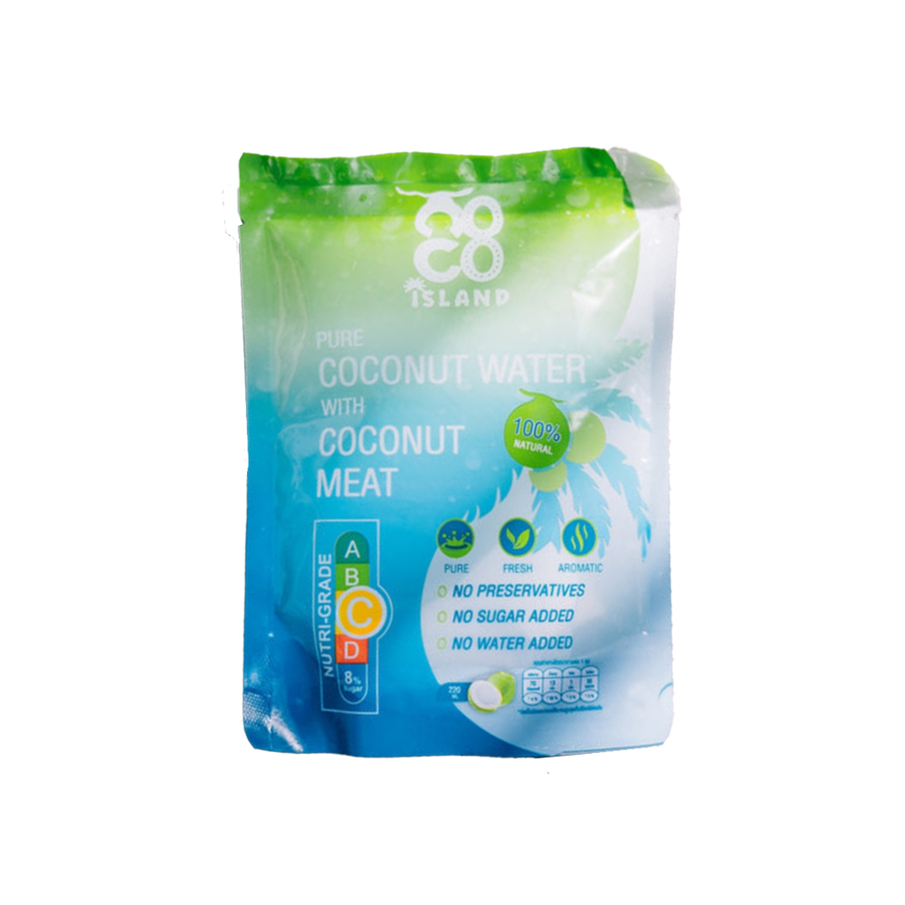 Coco Island - Coconut Water Pouch (220ml) (24/carton) – Tasty Snack Asia