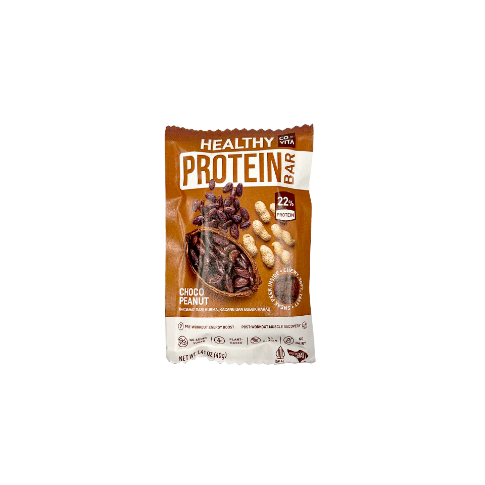 Covita - Cacao Peanut Protein Bar (40g) (10/carton) – Tasty Snack Asia