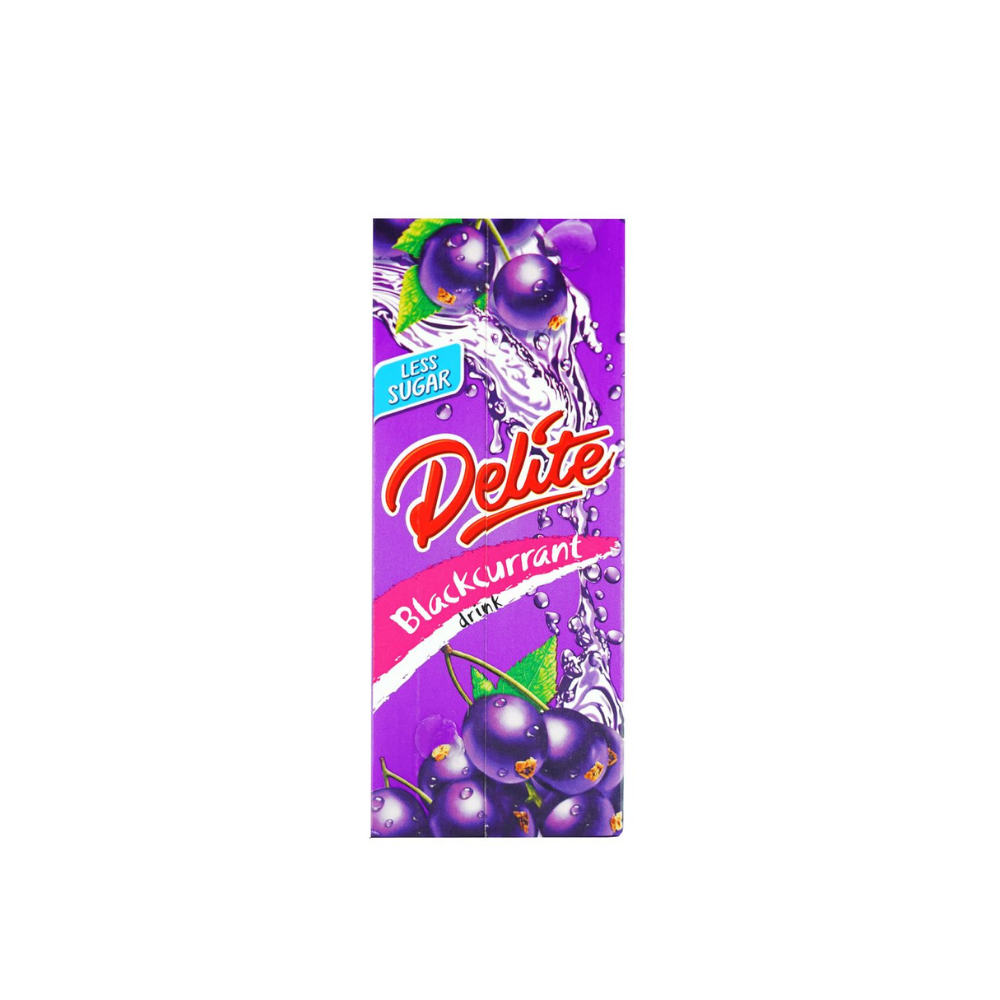 Delite - Less Sugar Blackcurrant Drink (250ml) (24/carton) – Tasty ...
