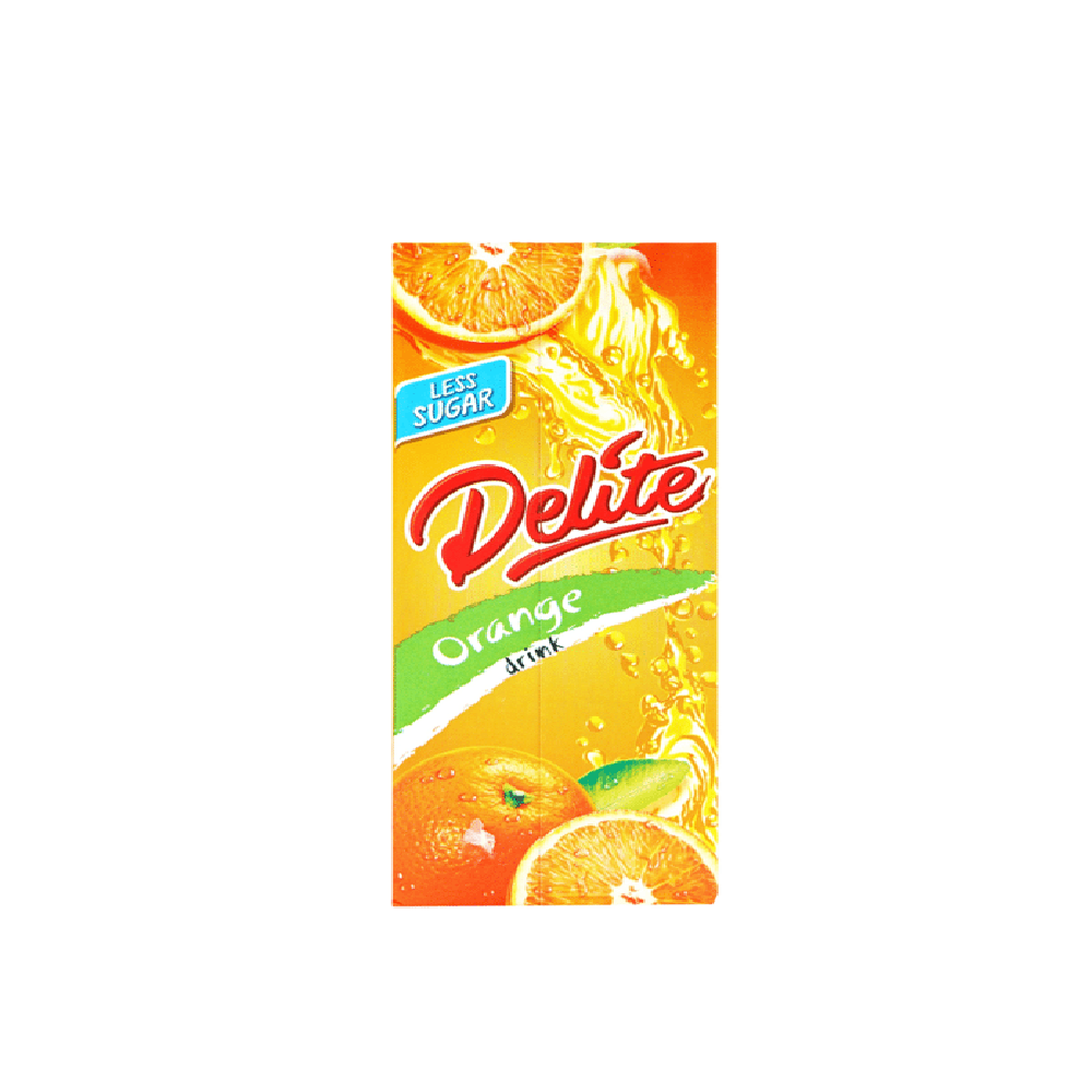 Delite - Less Sugar Orange Juice Packet Drink (250ml) (24/carton ...