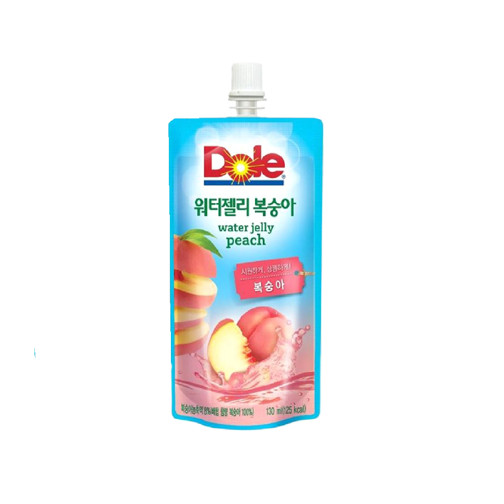 Dole - Peach Jelly Pouch (130ml) (10/carton) – Tasty Snack Asia