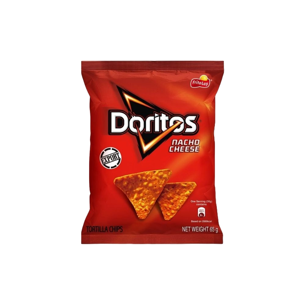Doritos - Nacho Cheese Tortilla Chips (65g) (20/carton) – Tasty Snack Asia