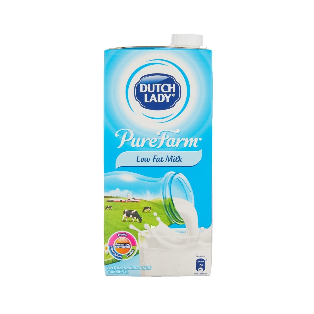 Dutch Lady - Pure Farm UHT Low Fat Milk (1L) (12/carton) – Tasty Snack Asia