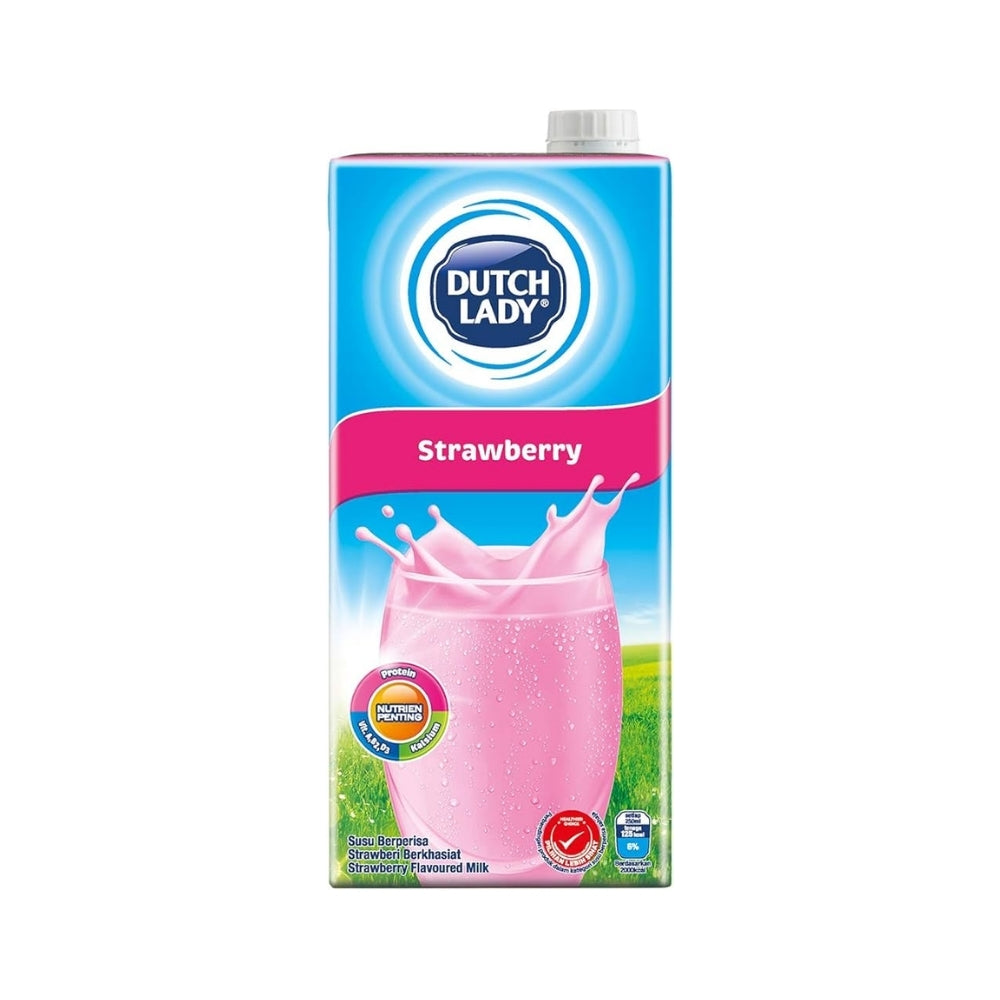 Dutch Lady - Pure Farm UHT Strawberry Milk (1L) (6/carton) – Tasty ...