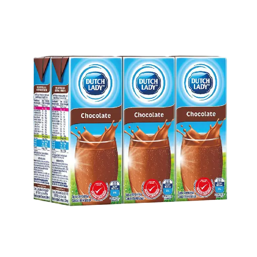 Dutch Lady- Pure Farm UHT Chocolate Milk (6/pack) (200ml) (4/carton ...