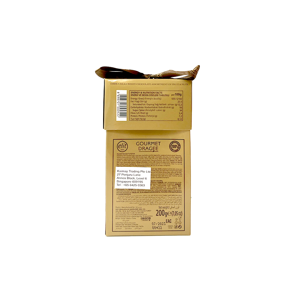 Elit Gourmet Dragee - Assortment of Fruits and Nuts Chocolate (200g ...