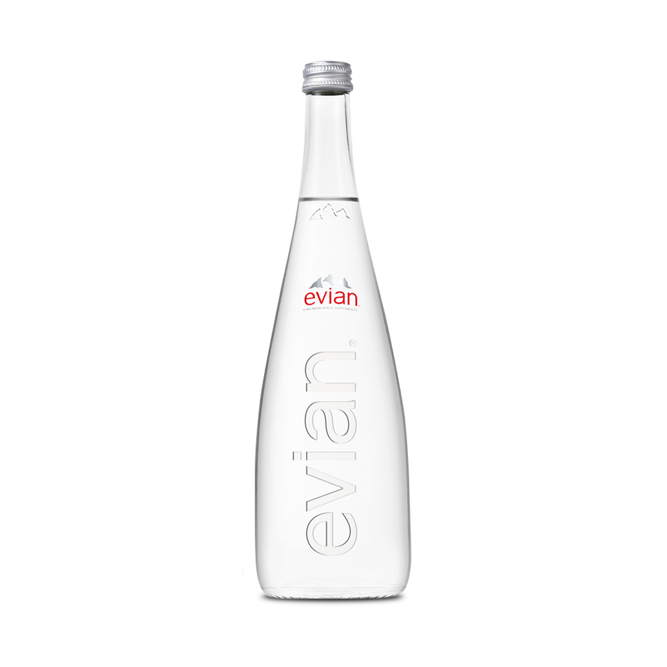Evian - Natural Mineral Glass Bottle (750ml) (12/carton) – Tasty Snack Asia