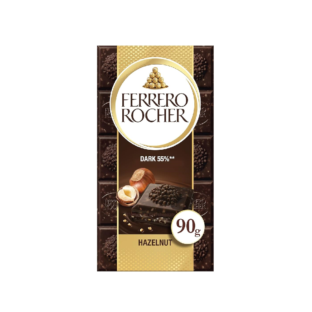 Ferrero Rocher - Dark Hazelnut Tablet (90g) (8/carton) – TastySnackAsia
