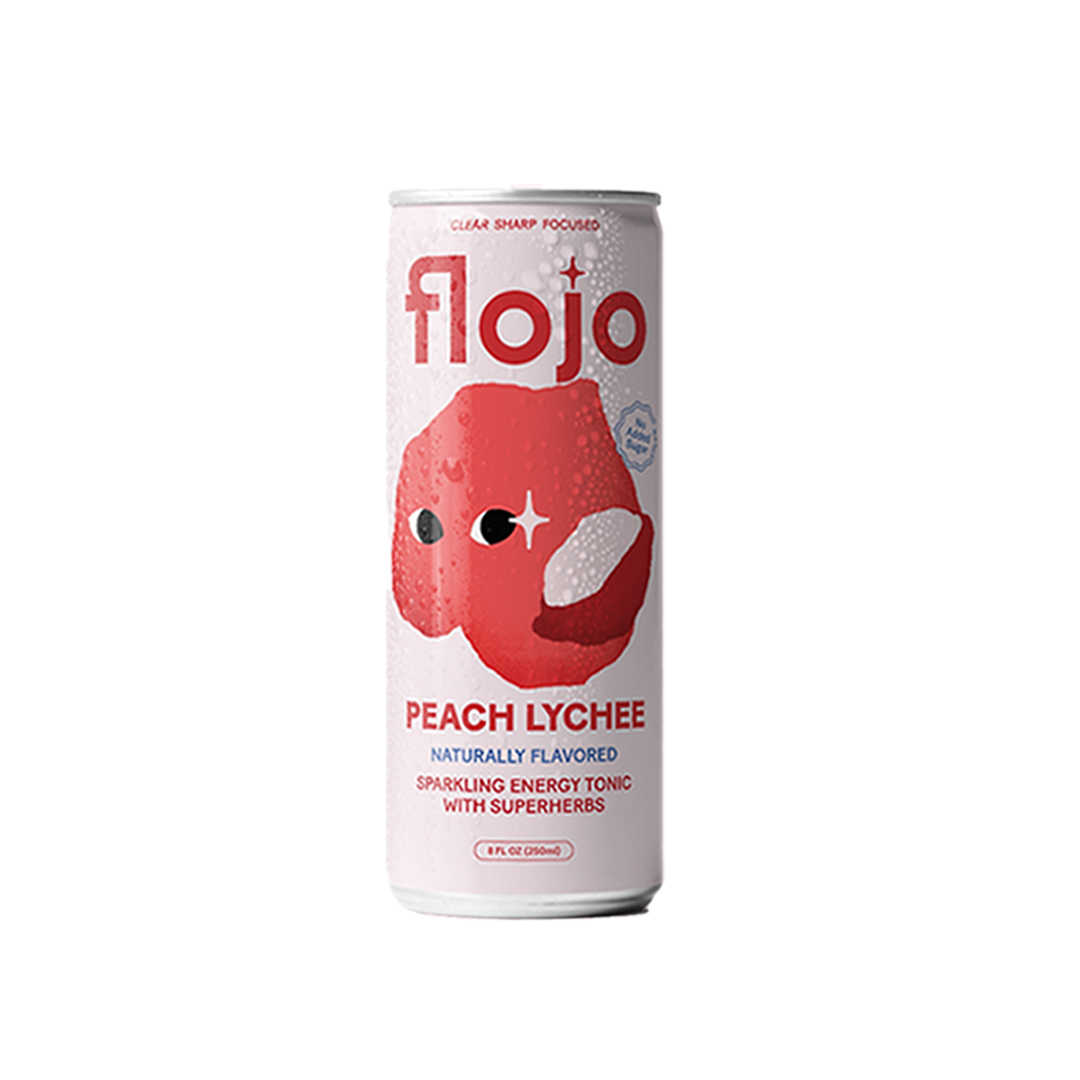 Flojo - Peach Lychee Sparkling Energy Tea (250ml) (24/carton) – Tasty ...