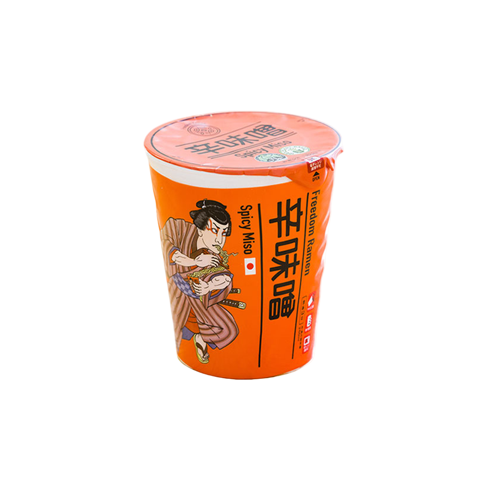 Freedom - Spicy Miso Ramen (70g) (12/carton) – Tasty Snack Asia