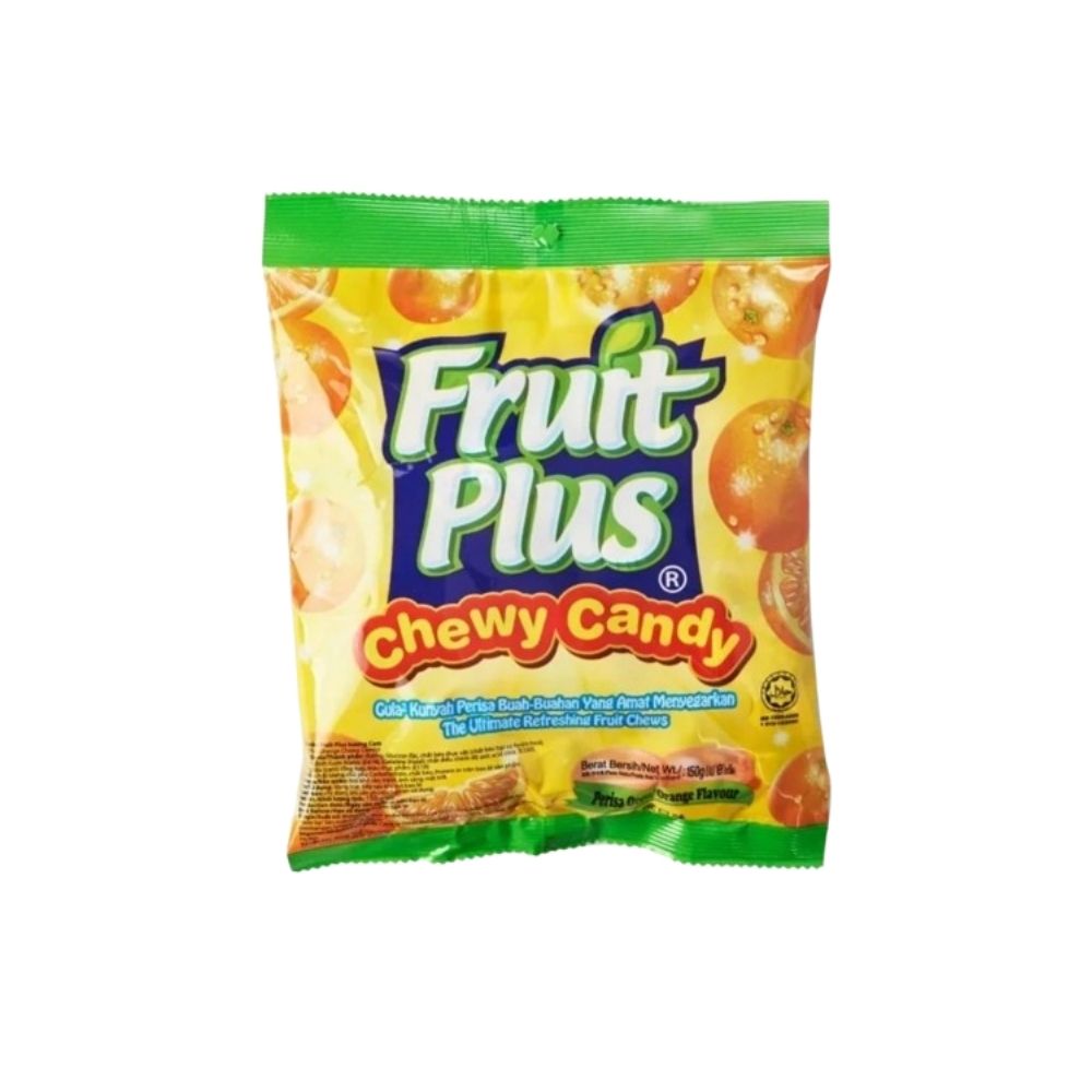 Fruit Plus - Orange Chewy Candy (120g) (12/carton) – Tasty Snack Asia