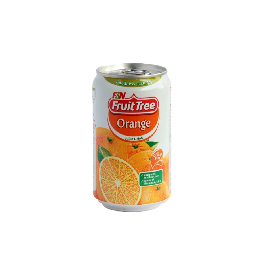 Fruit Tree - Orange Juice With Orange Sacs Can Drink (300ml) (24/carto – Tasty Snack Asia
