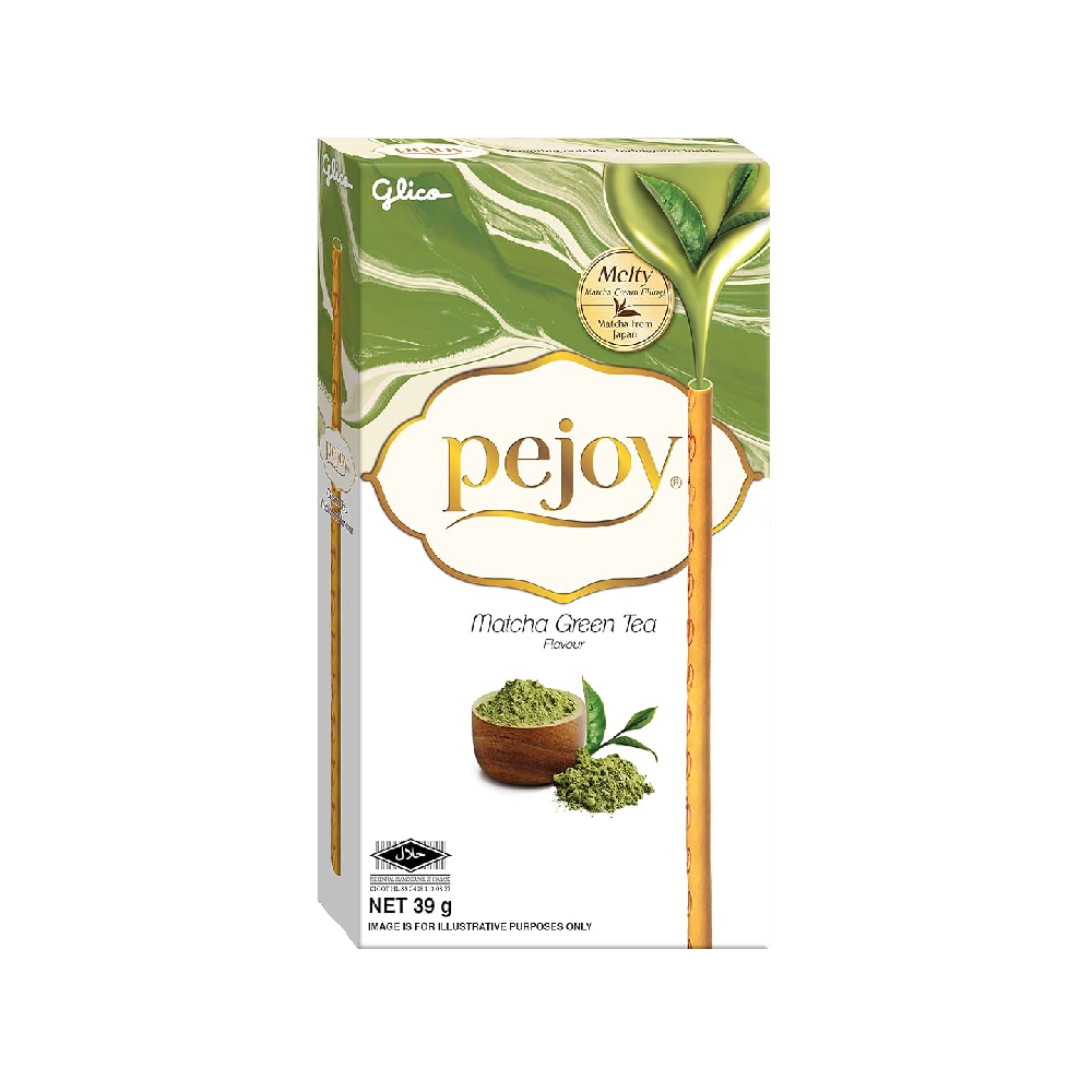 Glico - Pejoy Green Tea Filled Biscuit Sticks (39g) (60/carton) – Tasty ...